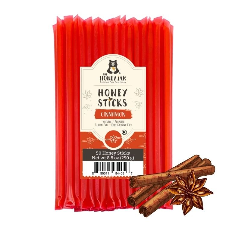 Buy Cinnamon Honey Sticks Online | 50 Cinnamon Honey Straws – The Honey Jar